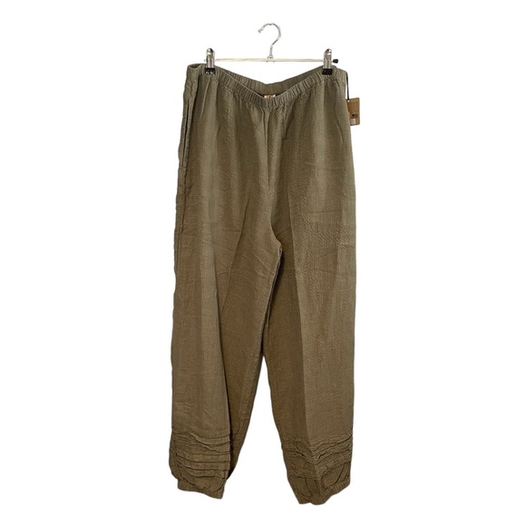 Khangura | Pants & Jumpsuits | Nwt Khangura Sage Green Linen Blend ...